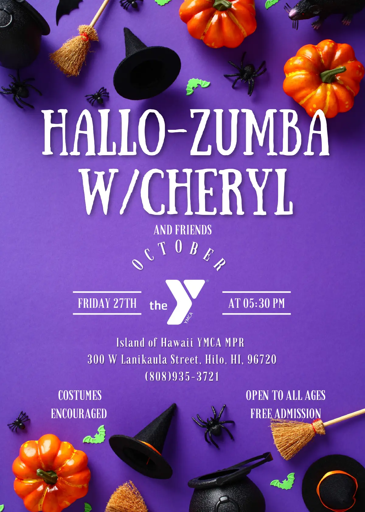 Hallo-Zumba with Cheryl & Friends - Island of Hawaii YMCA
