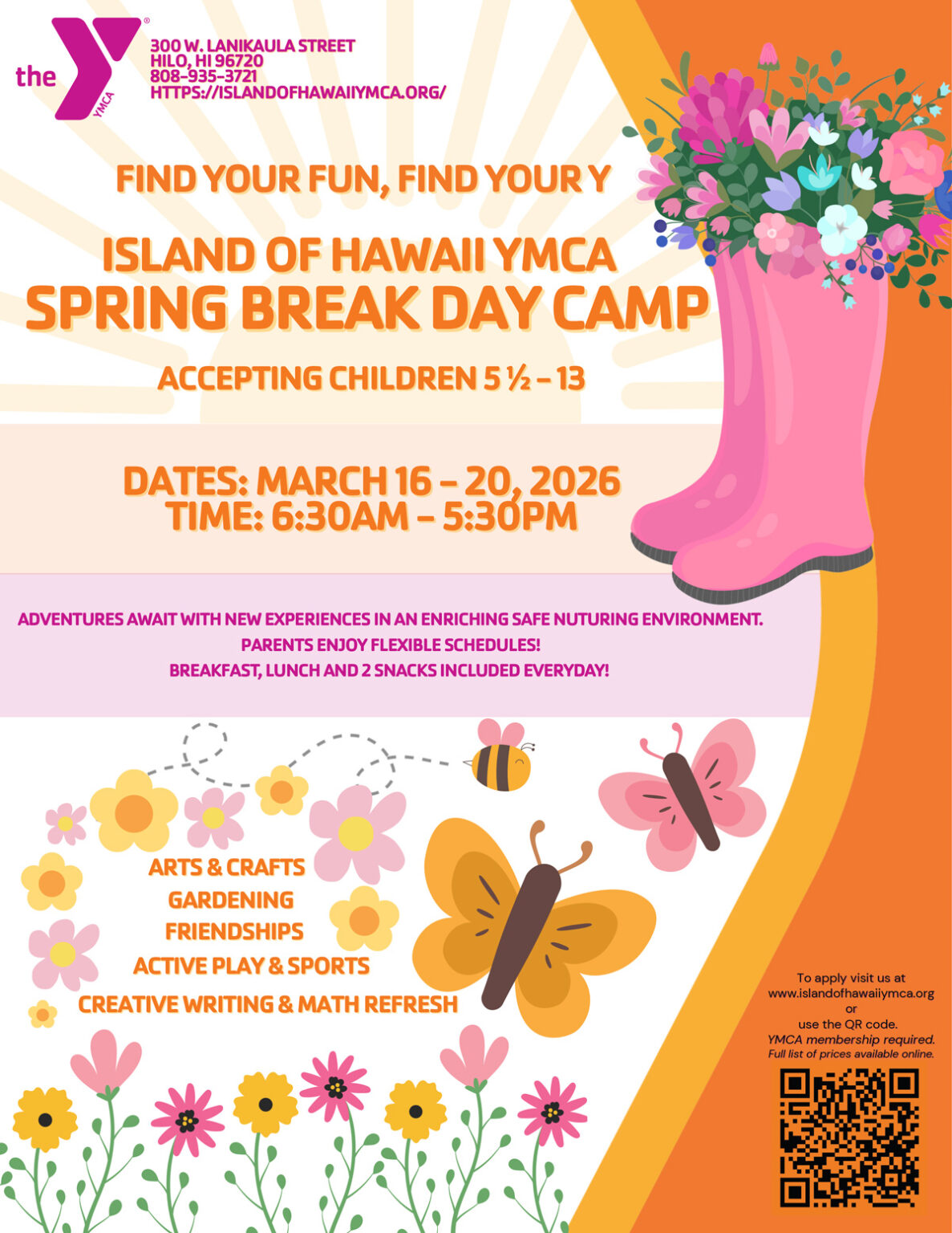 2026 Spring Break Day Camp – Island of Hawaii YMCA